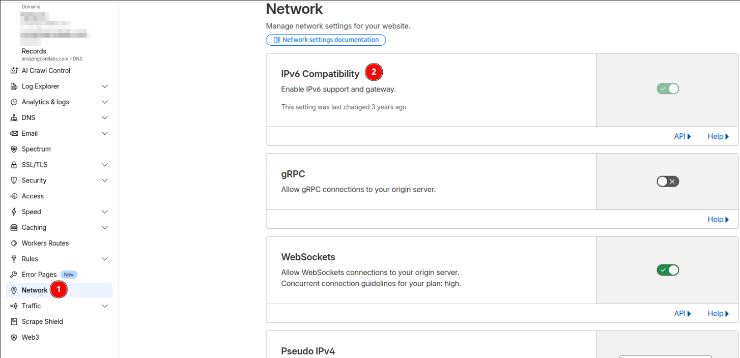 Desactivar IPv6 en Cloudflare | Samuran Tech - Sysadmin Blog